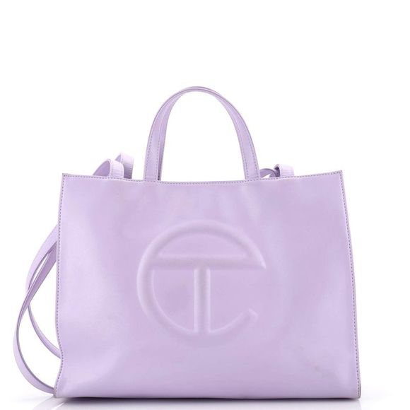 Telfar | Bags | Telfar Shopping Tote Faux Leather Medium Purple | Poshmark